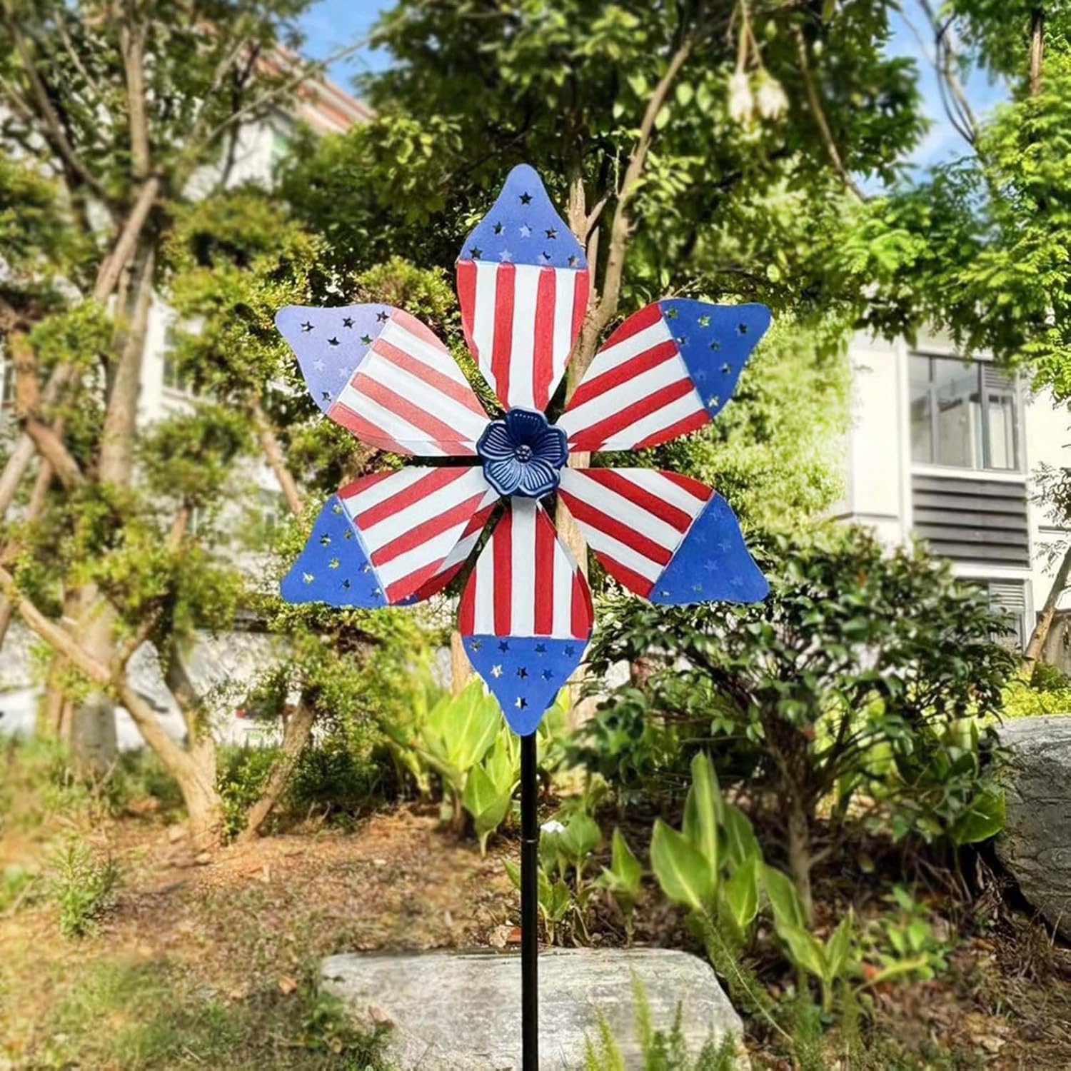 Patriotic Pinwheel Red White and Blue American Flag Pinwheel – Kidiora