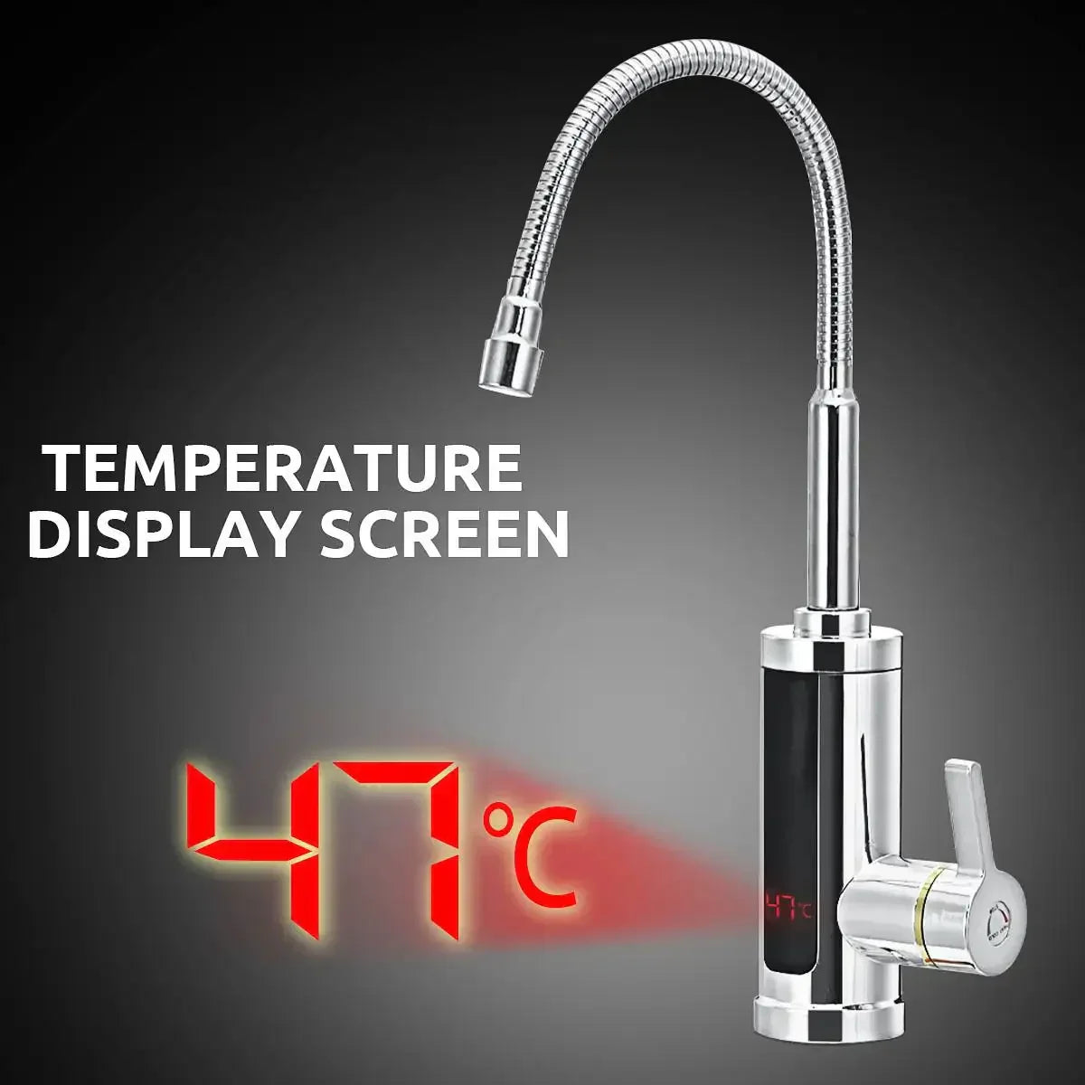 Instant Hot Water Kitchen Tap 3000W Rapid-Heating Electric Mixer – Kidiora