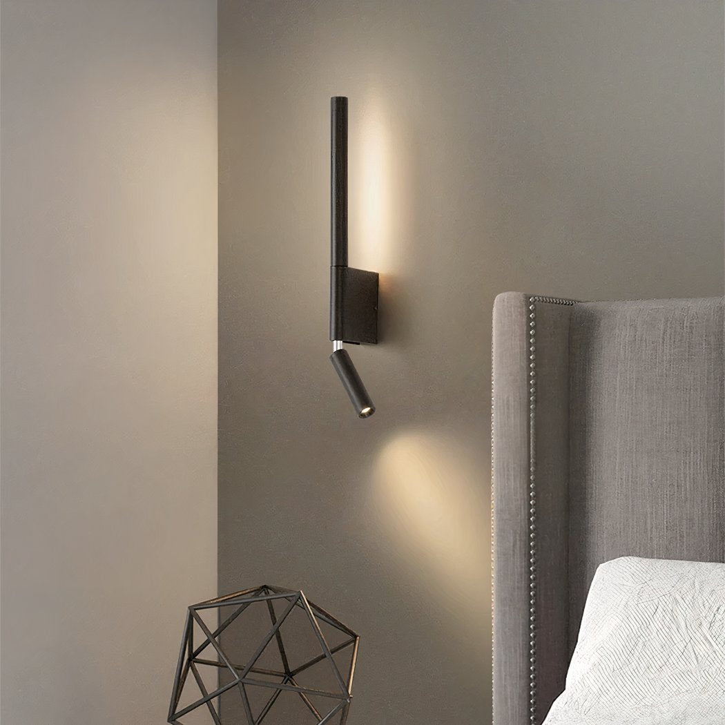 Adjustable Wall Reading Light with Dual LED Heads – Modern Slim Linear ...