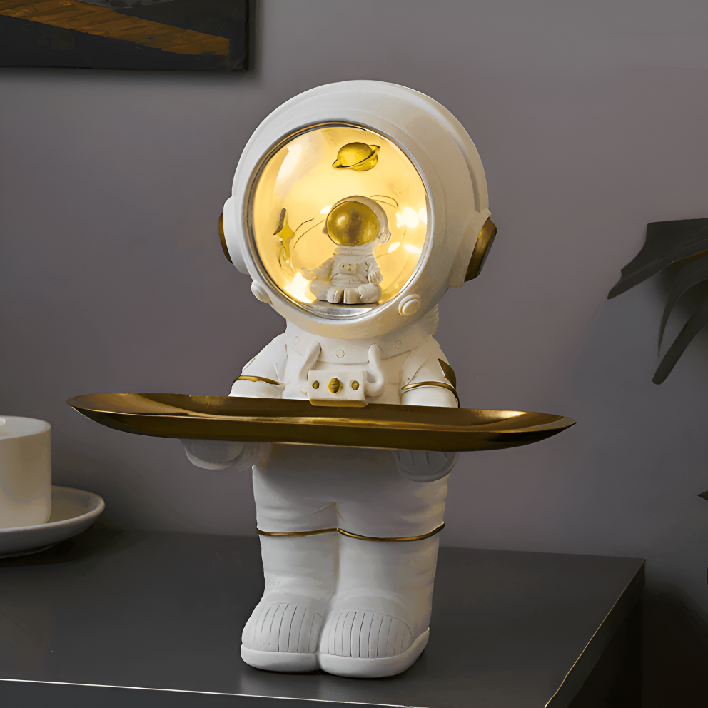 Astronaut Storage Tray with Resin Surface – Stylish Space-Saving ...