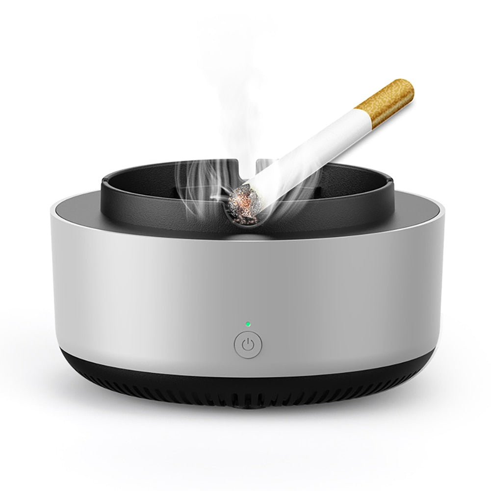 Electric Smoke Filter Ashtray with 360° Air Purification and Odor ...
