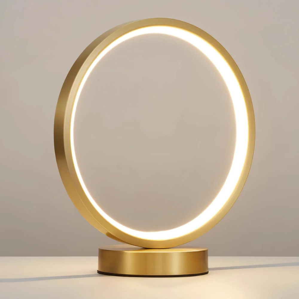 Lumora Circle LED Desk Lamp | Modern Daylight Table Light – Kidiora