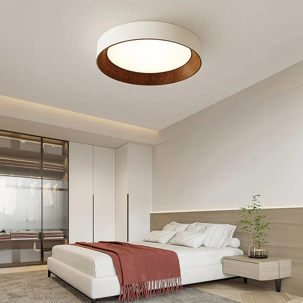 ArborLux Minimal Ceiling Light in Walnut Finish Modern – Kidiora