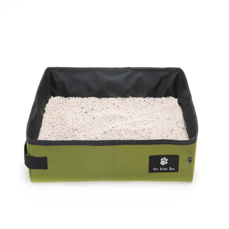 Portable Pet Travel Litter Box – Foldable Waterproof Litter Box for ...