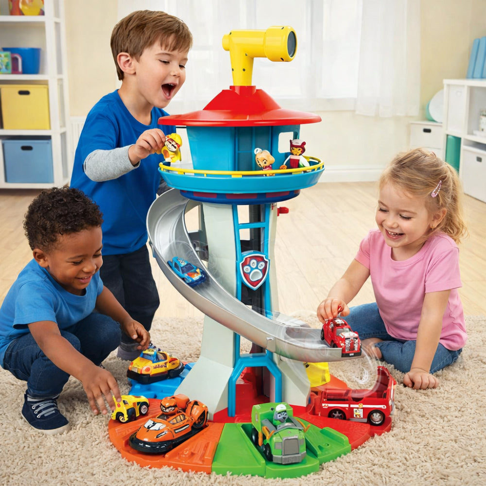 Toy Car Track Slide Tower Racing Playset – Kidiora