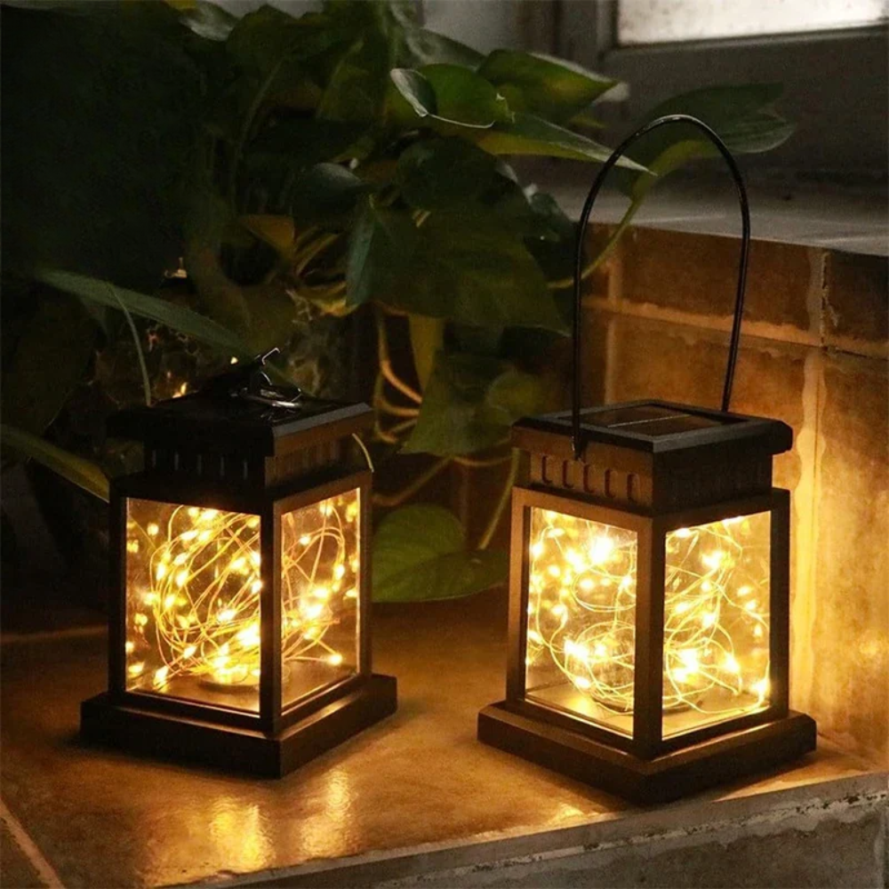 Triangle Solar Light with Retro Design – Outdoor Garden Decoration ...