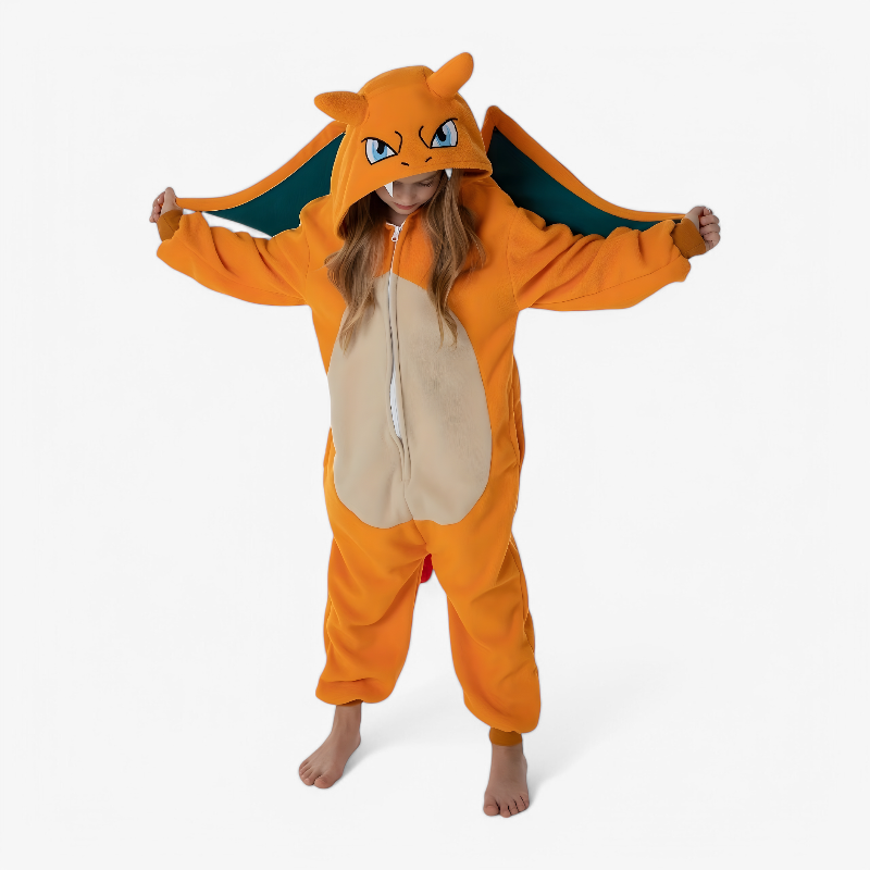 Children’s Dragon Dress-Up Onesie Fantasy Play Costume – Kidiora